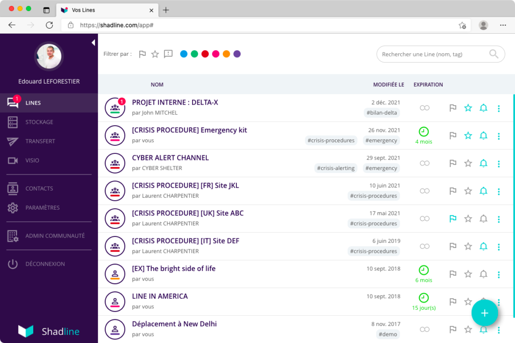 SHADLINE DOC - Guide utilisateur