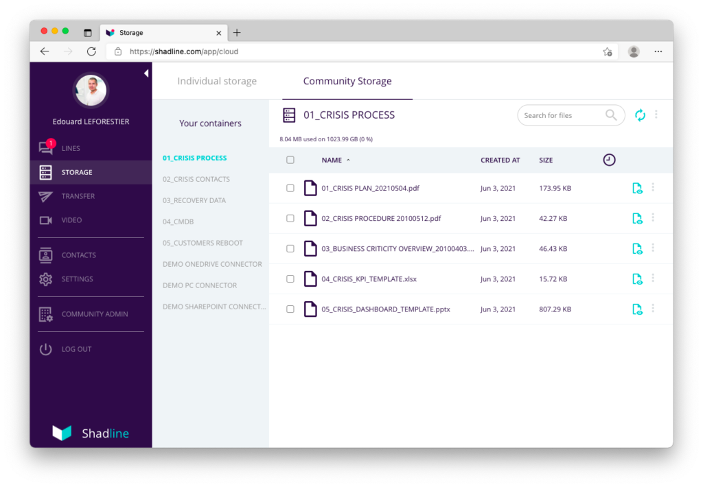 SHADLINE DOC - User guide