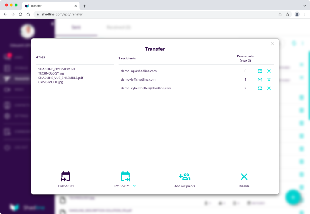 SHADLINE DOC - User guide