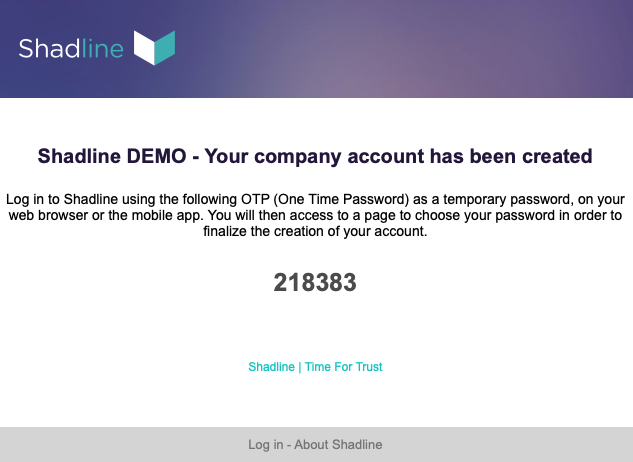 SHADLINE DOC - Admin guide